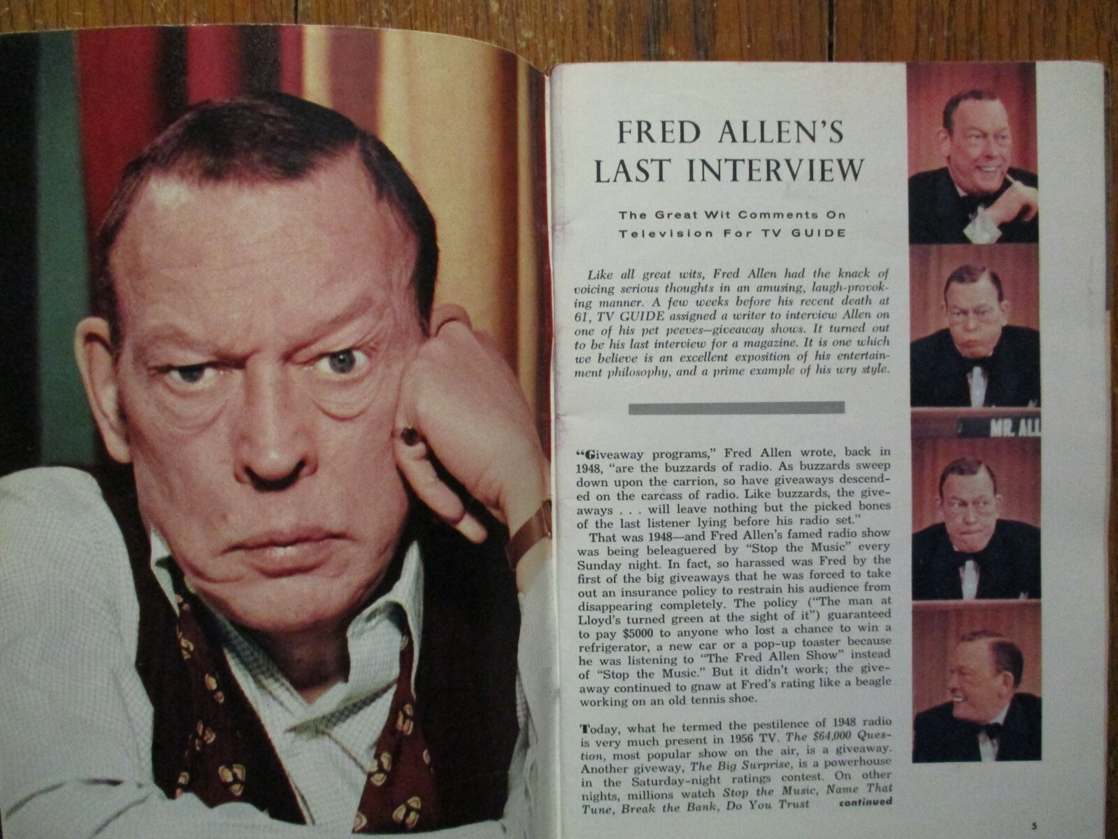 April-1956 TV Guide Mag(FRED ALLEN/I LOVE LUCY/SANDY WIRTH/LUCILLE BALL ...