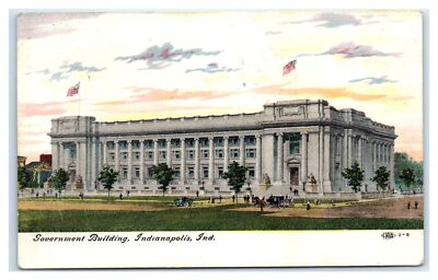 c1910s Indianapolis, IN Postcard- GOVERNMENT BUILDING INDIANAPOLIS IND ...