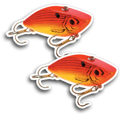 Crank Bait Sticker Decal Tackle Box Lure Fishing Boat Truck Car Vehicle ...