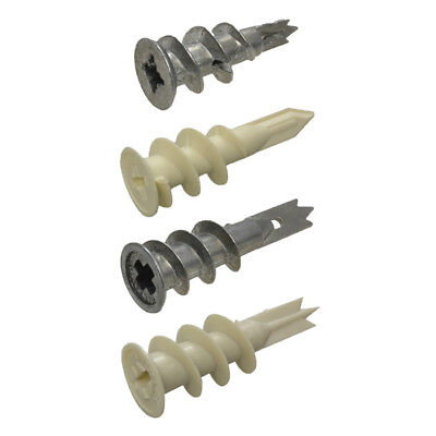 Bremick Nylon Plasterboard Plug 6g X 41mm Gyprock Fixing Wall Grab Bite ...