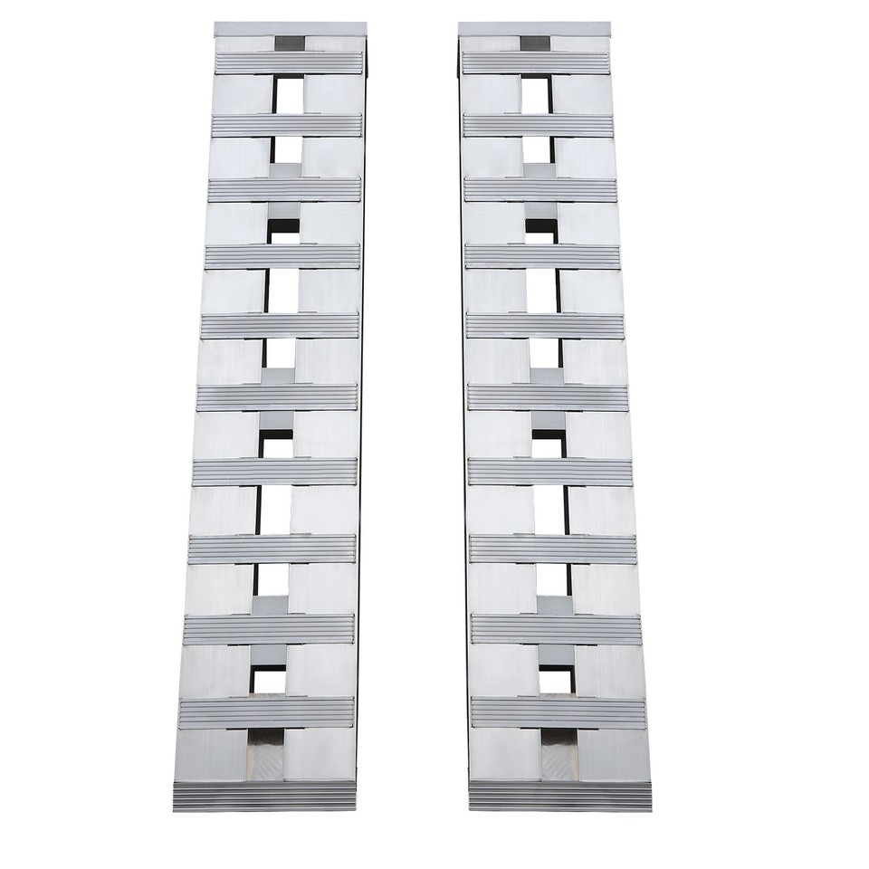 60" X 12" Aluminum 6000 LBS Truck Car Auto Trailer Ramps Hook end ...