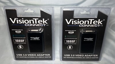 VisionTek Connect 1080 P USB 3.0 Video Adapter 2 Units For The $ Of One “New” | eBay
