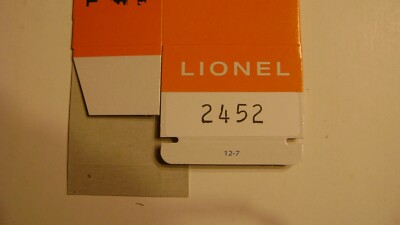 Lionel 2452 Short Gondola Licensed Window Box | eBay