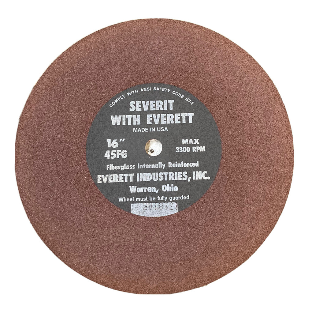 Qty:9 Everett Severit 16" 45FG Dry Cutting Cut-Off Abrasive Wheel Chop ...