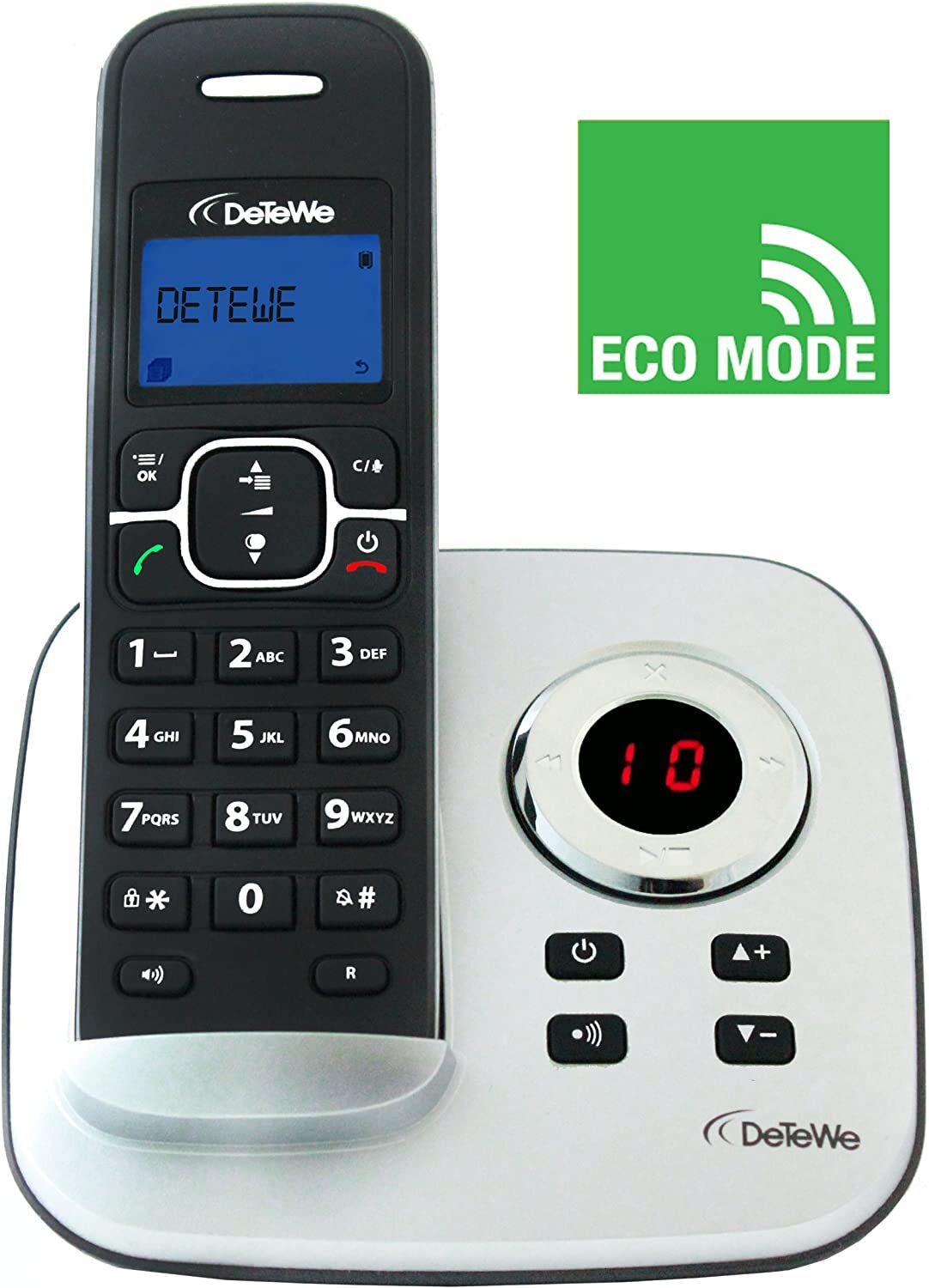 DeTeWe BeeTel 850 Schnurlos Telefon mit Anrufbeantworter Schnurloses ...