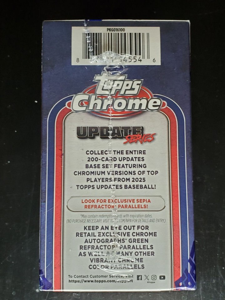 2025 Topps Chrome Update Series Baseball Value Blaster Box - In Hand ...