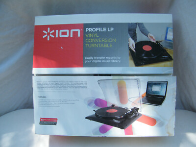 ION Profile LP Vinyl Turntable w/CD for Windows/Mac Convert Records to ...