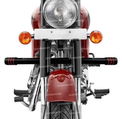 Front Leg Guard Engine Crash Bar For Royal Enfield Bullet Classic Black ...
