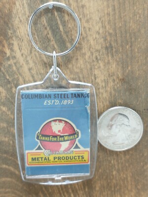 Repurposed Vintage Matchbook Cover Colombian Metal Products Keychain | eBay