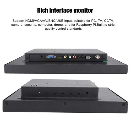 15in 1024x768 HD Full Metal Industrial Monitor /VGA/AV/BNC/USB G15 XXL ...