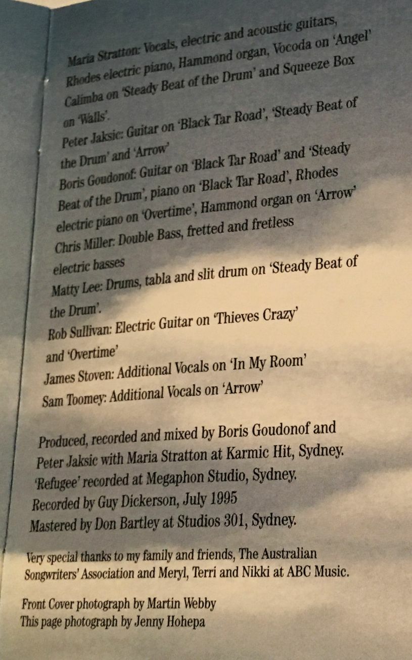 MARIA STRATTON Forgiveness CD album 1995 oz ABC Music/EMI heartworn ...