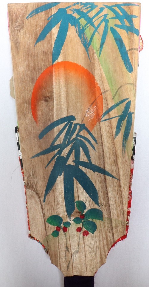 Japanese Vintage Hagoita Paddle Kimono Doll Ornament Battledore | eBay