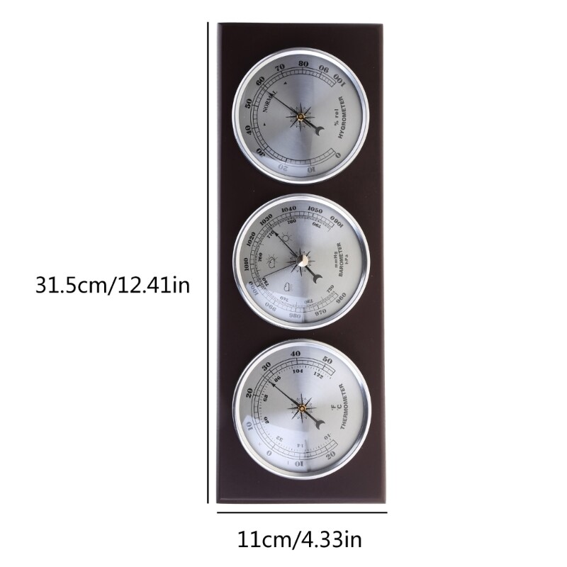 Wall Mounted Weather Instrument Essential Weather Gauge for Pressure ...