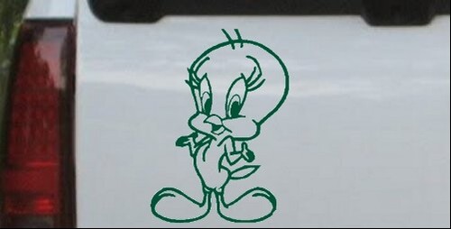 Tweety Bird Car or Truck Window Laptop Decal Sticker | eBay