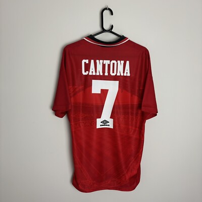 Manchester United Football Shirt Jersey 1994-1996 Home CANTONA #7 (L ...