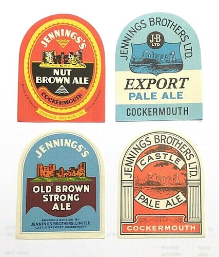 4 Different JENNINGS BROTHERS LTD ALE LABELS - UK - CASTLE | eBay Australia