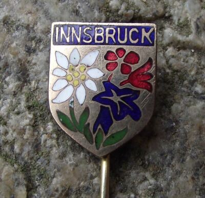 Antique Austria Austrian City of Innsbruck Tourist Mountain Edelweiss ...