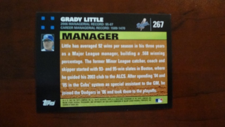 2007 Topps # 267 GRADY LITTLE BASEBALL CARD | eBay