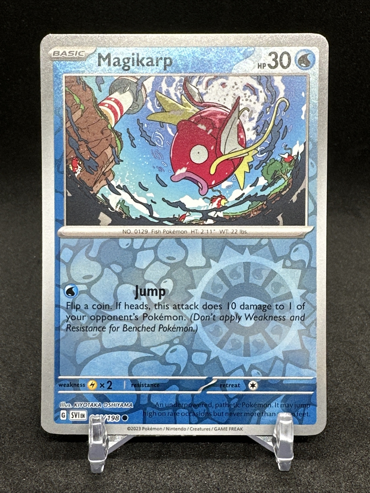MAGIKARP 044/198 Reverse Holo Pokemon Card Scarlet and Violet & NM/MINT ...