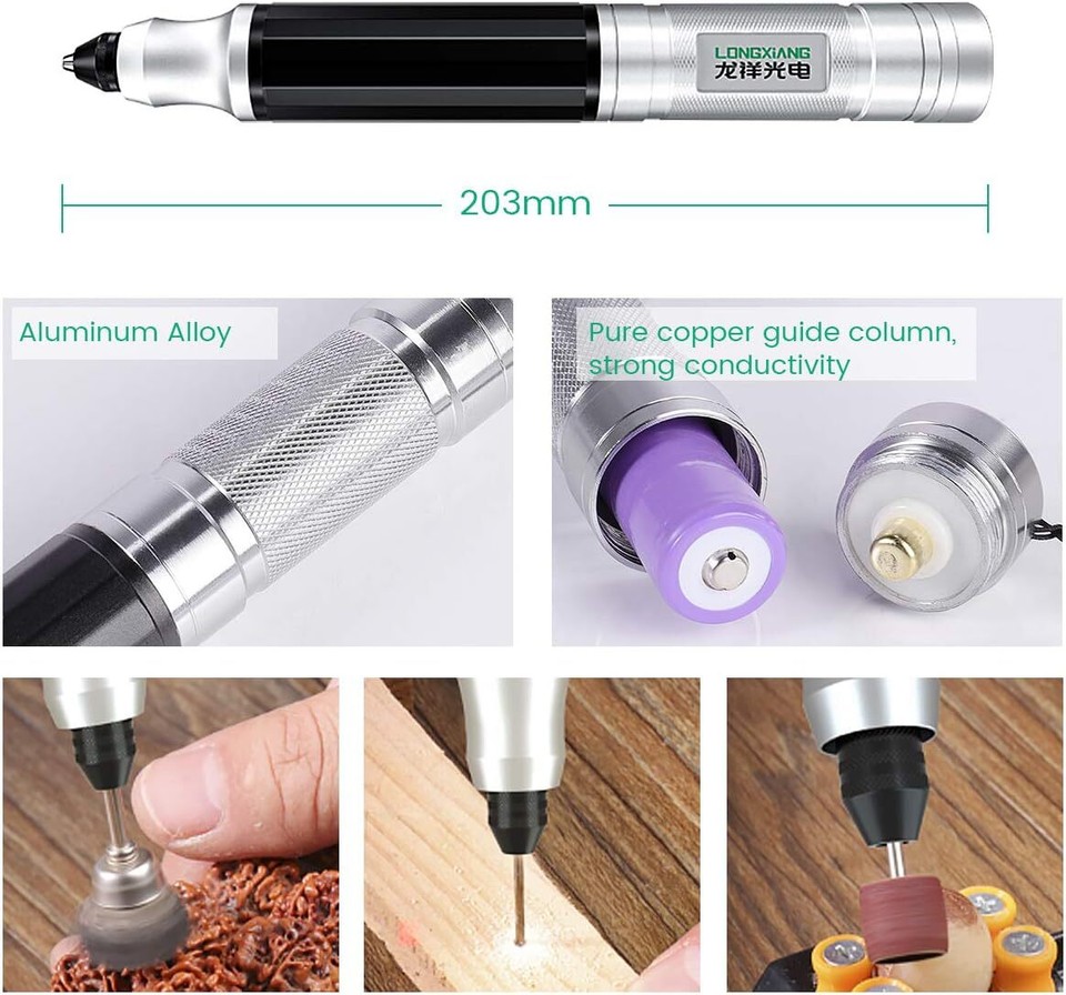 Mini Electric Engraving Pen Machine for Carving Grinding Metalworking ...