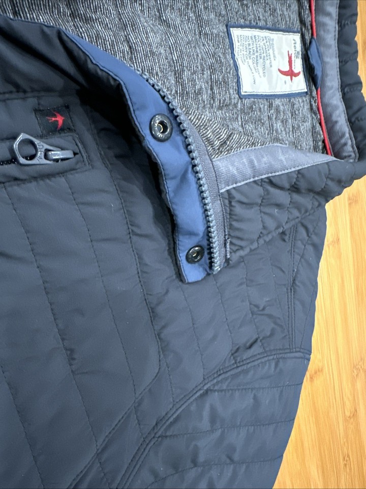 Relwen Mens Windzip Jacket S Gray Full Zip Quilted Gorpcore Hiking | eBay