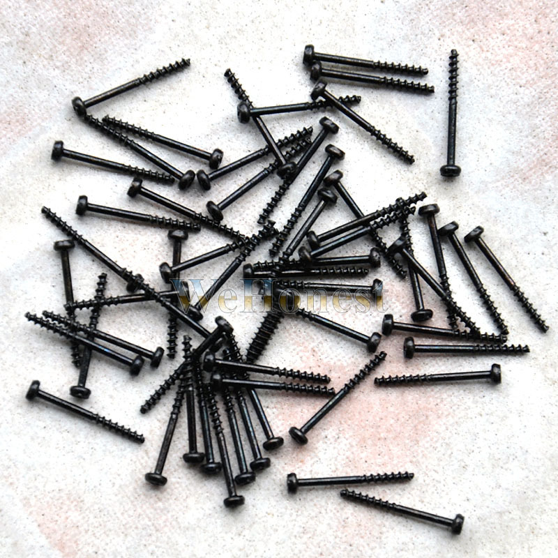 300 pcs ultra slim Mini Tiny Black Self Tapping Track Screws 1.2mm x ...