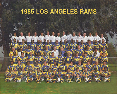 1985 LOS ANGELES RAMS NFL FOOTBALL 8X10 TEAM PHOTO | eBay