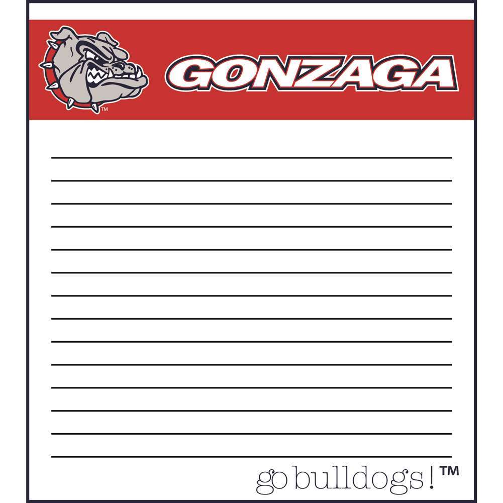 Gonzaga Bulldogs Memo Note Pad - 2 Pads | eBay