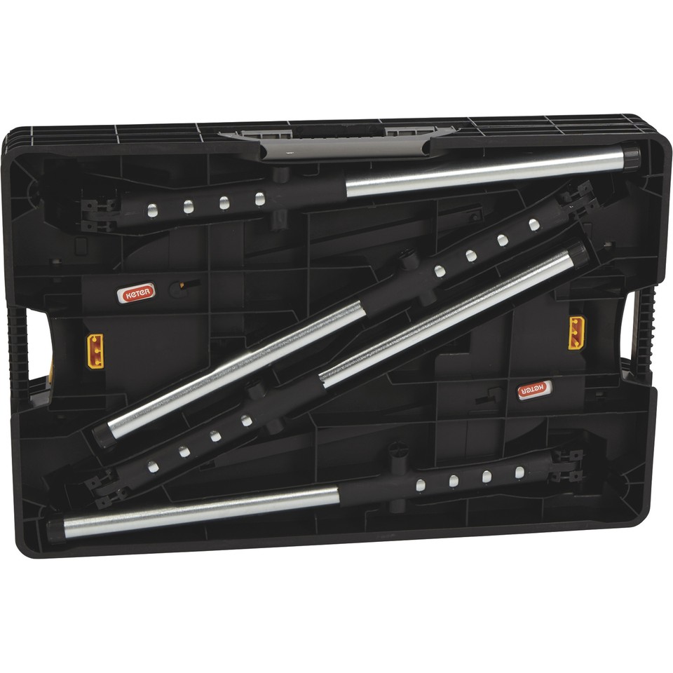 Keter Folding Work Table with Two Adjustable Clamps, 1000-Lb. Capacity ...