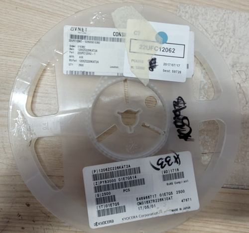 BRAND NEW (3 PCS) 1206ZC226KAT2A KYOCERA CAP CER 22UF 10V X7R 1206 | eBay