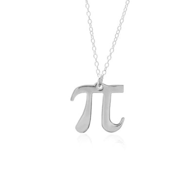 Unisex Mathematical Pi Symbol Pendant Necklace – Geek Chic, Math Lover ...
