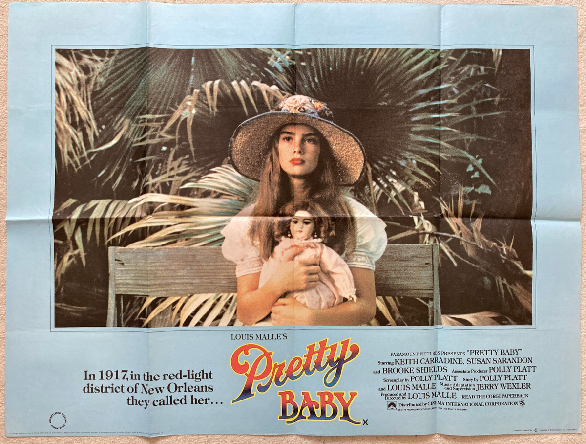Pretty Baby 1978 Plakat MOVIE POSTER INSERT 14X36 ORIGINAL