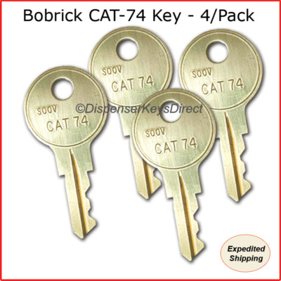 Bobrick "CAT-74" Key -(4/pk.) for Paper Towel & Toilet Tissue ...