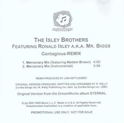 The Isley Brothers: Contagious: Remix PROMO w/ Artwork MUSIC AUDIO CD ...