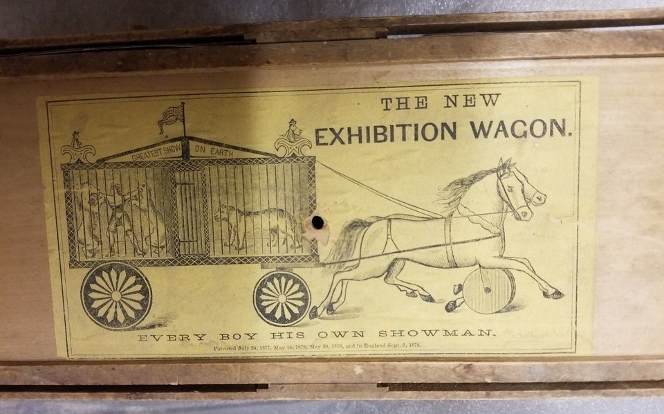 1880's Antique Reed Co. Wood Toy Menagerie Circus Wagon Multi-piece ...