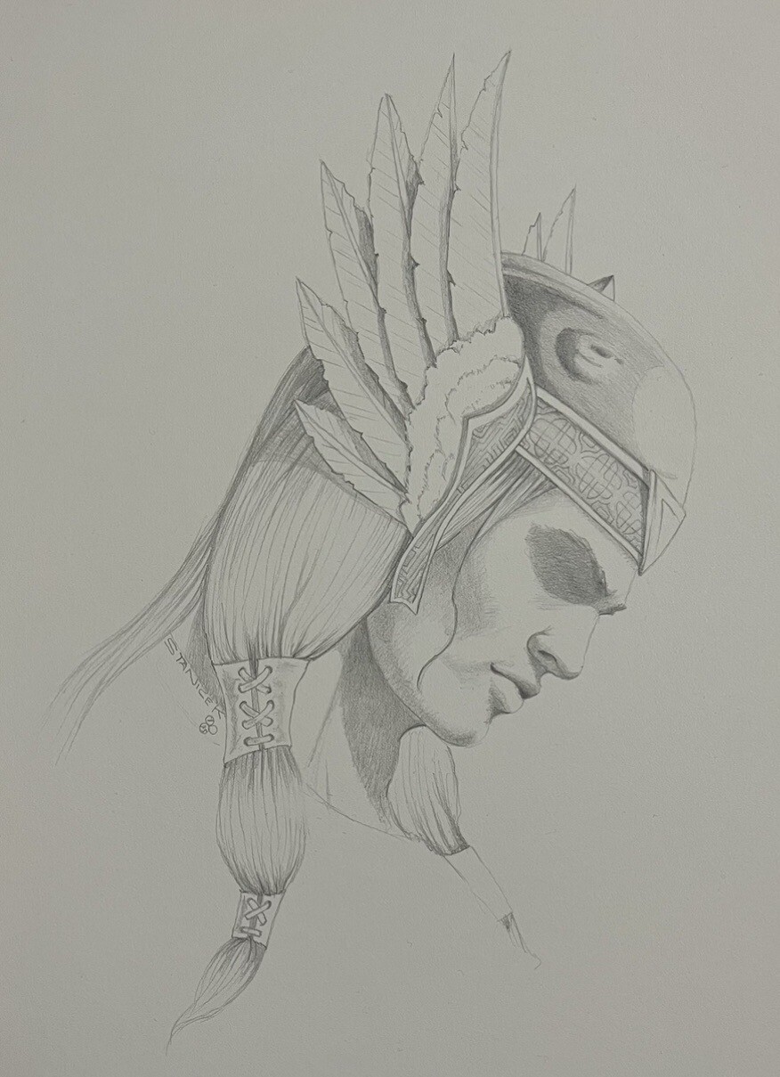 Thor Head Sketch - John Stanicek Fine Art Drawing - Marvel Viking - 11 ...