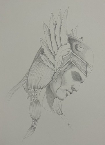 Thor Head Sketch - John Stanicek Fine Art Drawing - Marvel Viking - 11 ...