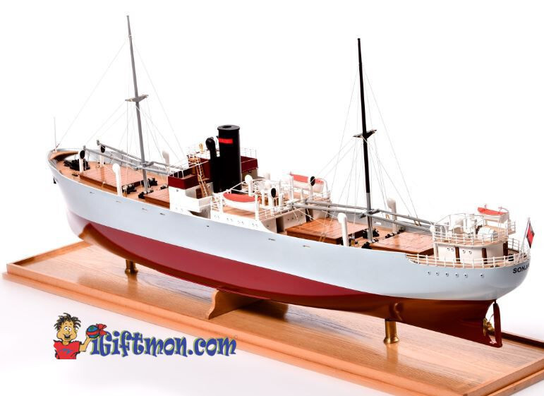SONJA FREIGHTER CARGO STEAMSHIP LARGE 36" SCALE FULLY BUILT SHIP MUSEUM ...