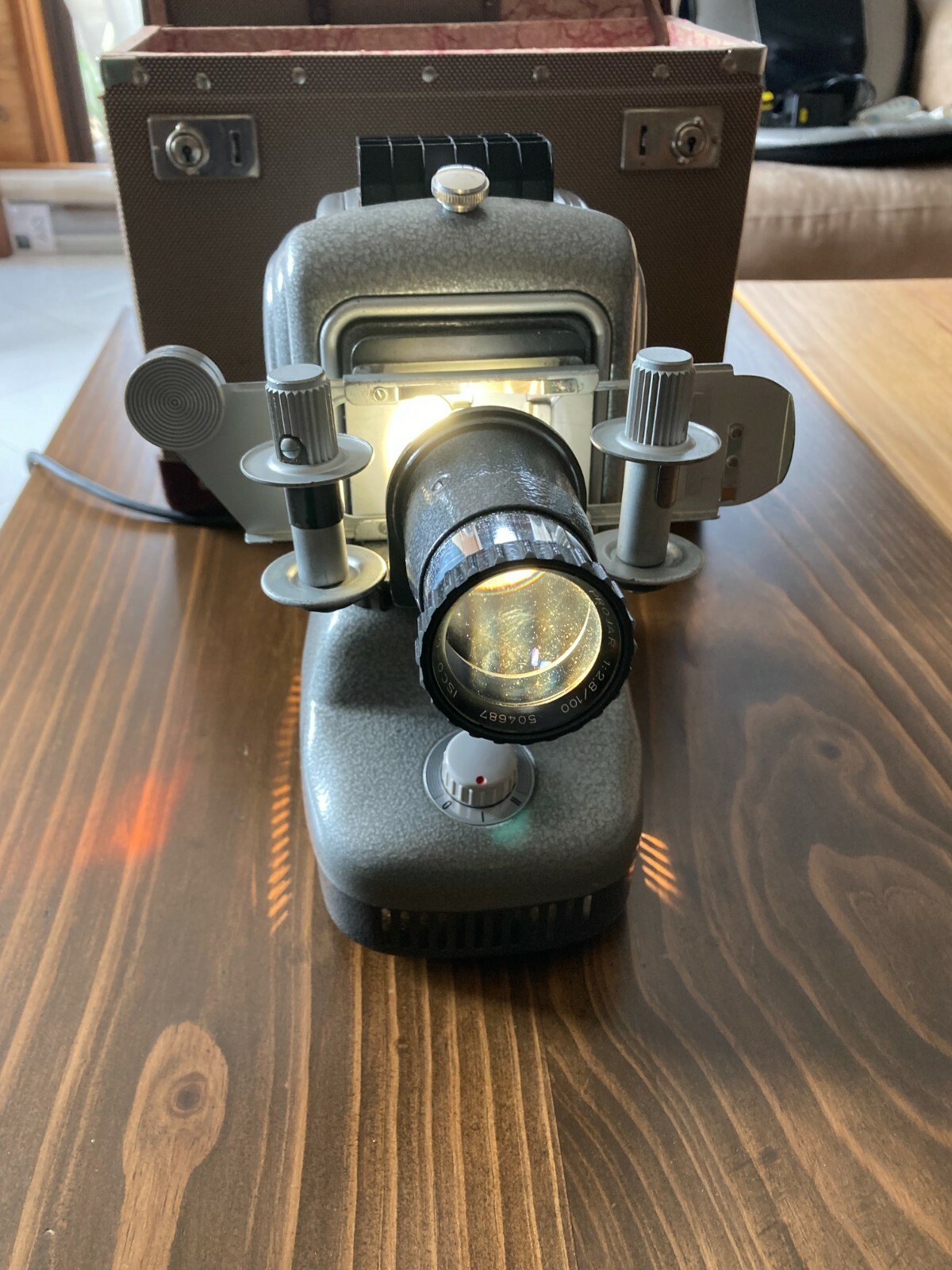 Genuine Noris Vintage Dual Slide Projector complete with case. Made in ...