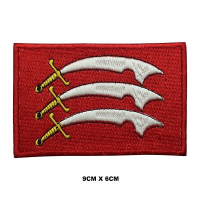 ESSEX County Flag Logo Embroidered Sew/Iron On Patch Patches | eBay UK