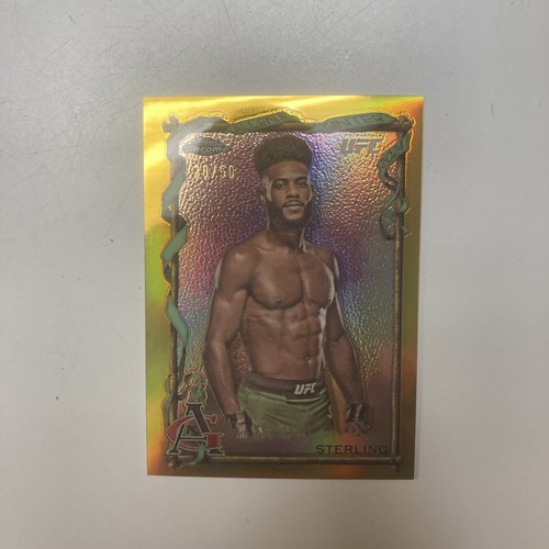2024 Topps Chrome UFC Allen & Ginter Aljamain Sterling Gold 20/50 AAG-5 ...