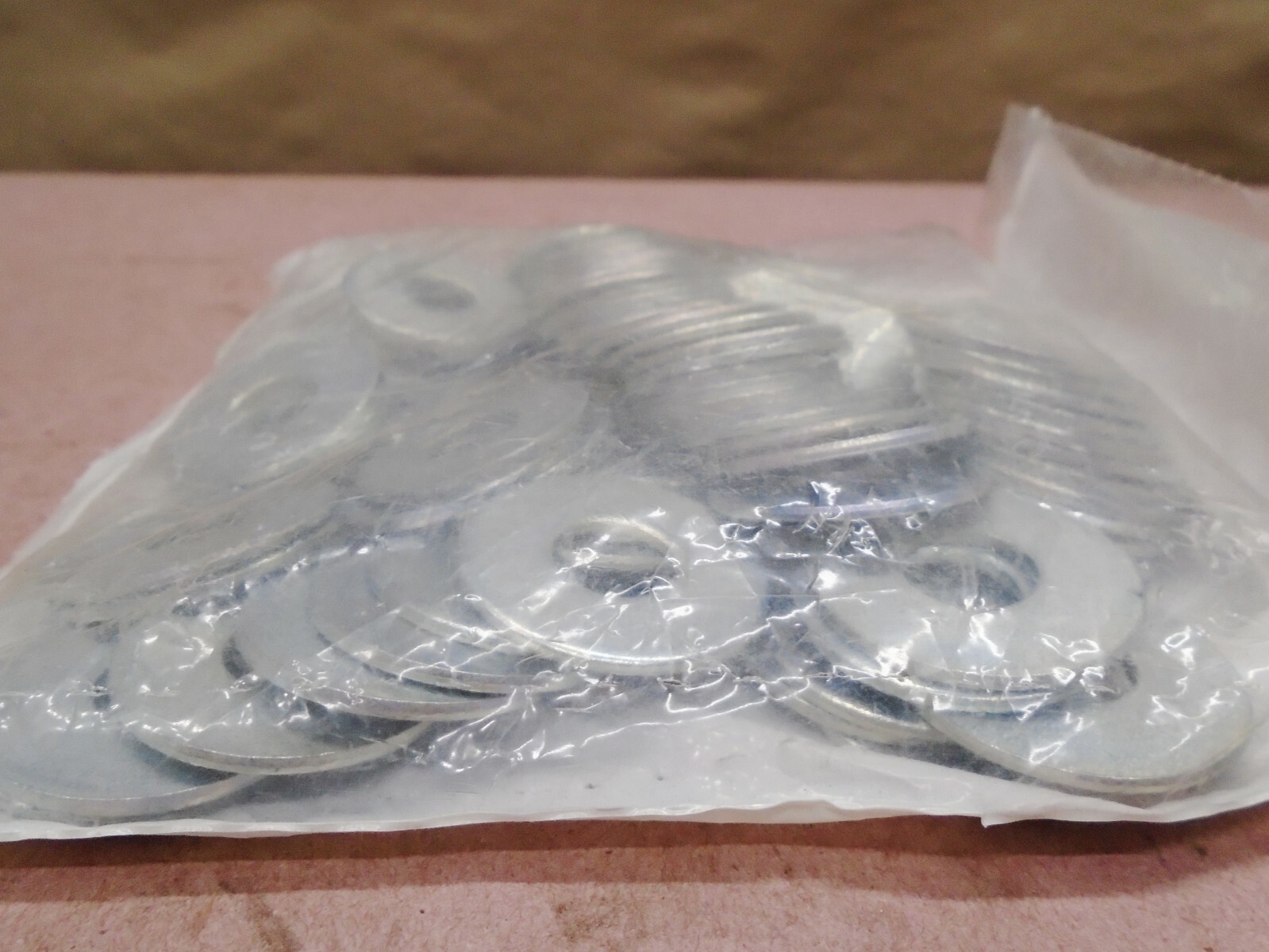 500 pcs NEW Wrought Washer Manufacturing 7/16" ID STD Zinc Flat Washer ...