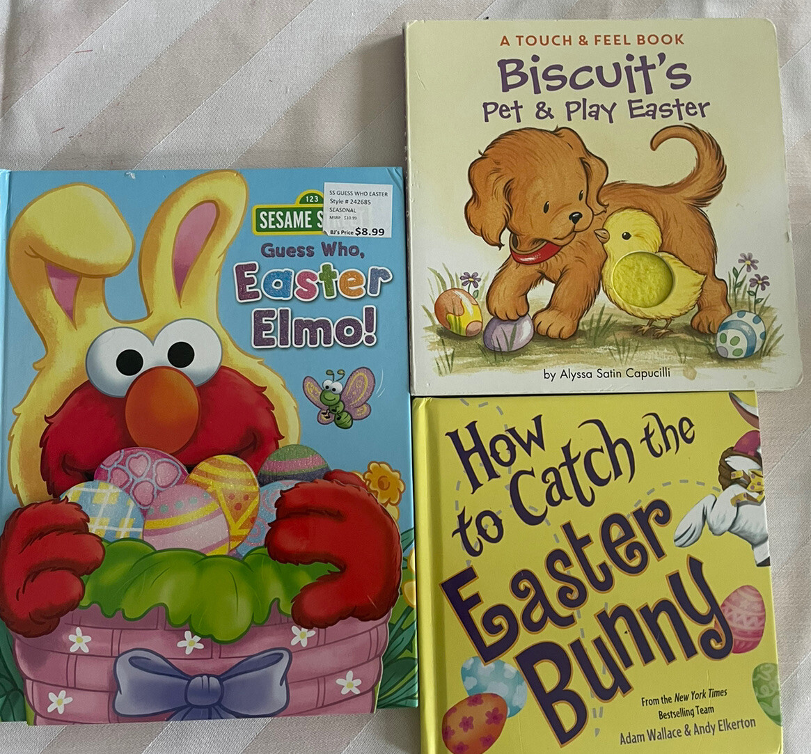 Lot of 3 Easter Spring Time Books Guess Who, Easter Elmo, Biscuit’s ...