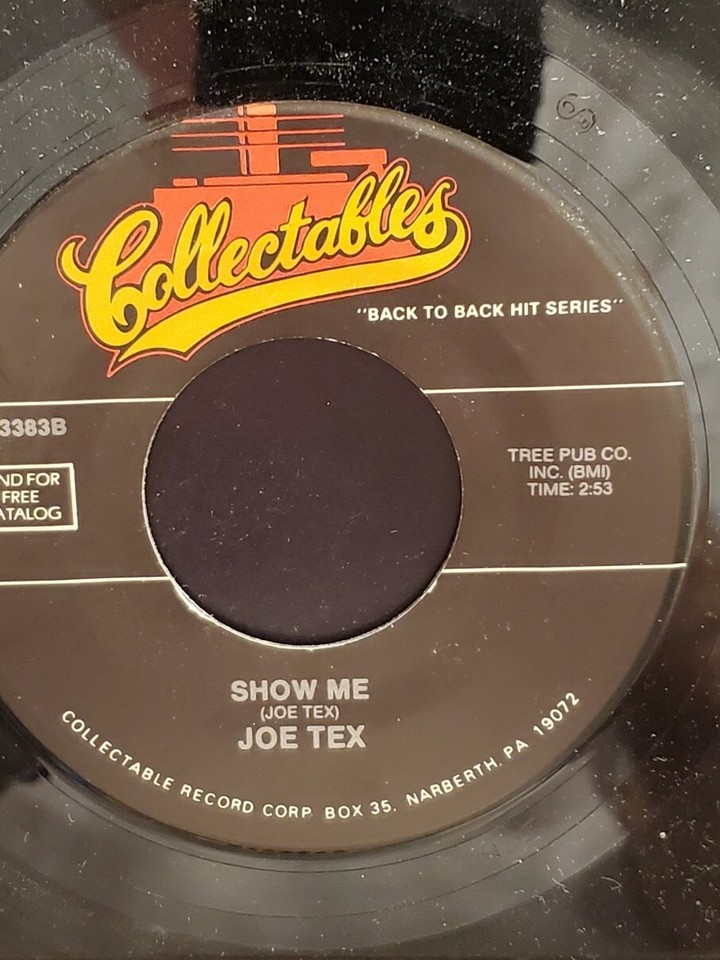 JOE TEX 7" 45 RPM "Hold What You've Got" & "Show Me" on Collectables ...