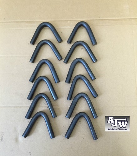 12 x Small 12mm Weld On Rope Hooks Tie Self Colour Steel Trailers ...