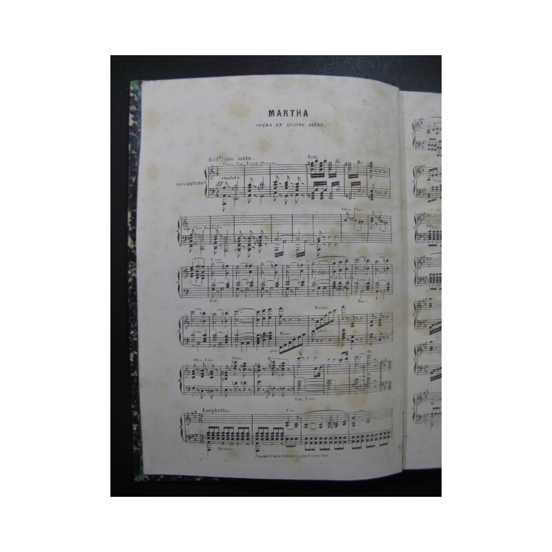 F. of Flotow Martha Opera Piano Solo 19th | eBay