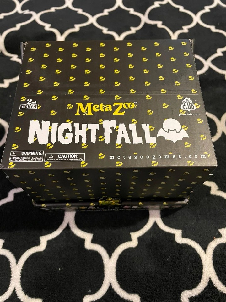 Nightfall MetaZoo Pin Club Blind Box 2nd Wave Sealed Case Of 8 Displays ...