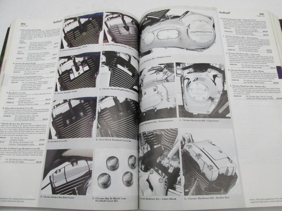 Harley Davidson 2008 Genuine Motor Parts and Accessories Catalog Book ...
