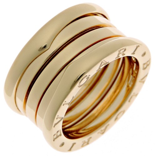 BVLGARI B-ZERO1 3 Band #48 Ring 750 Yellow Gold 922212 | eBay