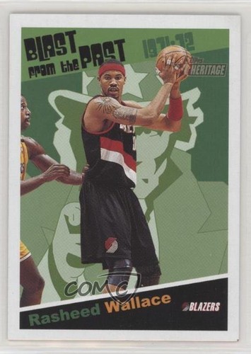 2000-01 Topps Heritage Blast from the Past Rasheed Wallace #BP4 | eBay